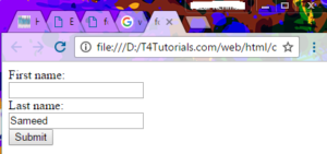 form text in html – T4Tutorials.com