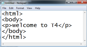 HTML Web development language – T4Tutorials.com