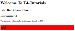 All about colors in HTML and CSS – T4Tutorials.com