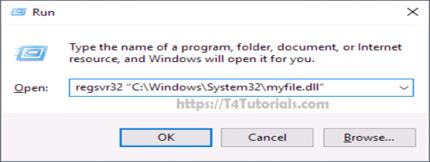 How to register a DLL file in Windows 7 (32 bit)? – T4Tutorials.com