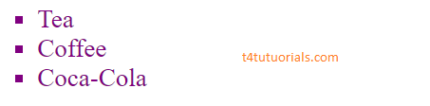 List – Shorthand property in HTML and CSS – T4Tutorials.com