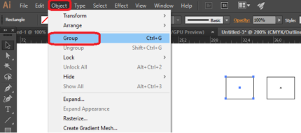 How to group all objects in adobe illustrator? – T4Tutorials.com